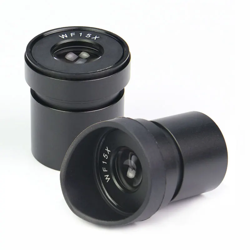 2PCS-15X-eyepiece-microscope-lens-widefield-15mm-mount-30-30-5mm-with ...