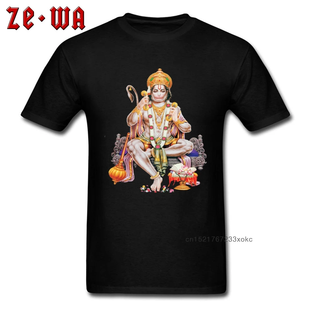 Hanuman T shirt Custom Men T Shirts India God Monkey Printed Tops High ...