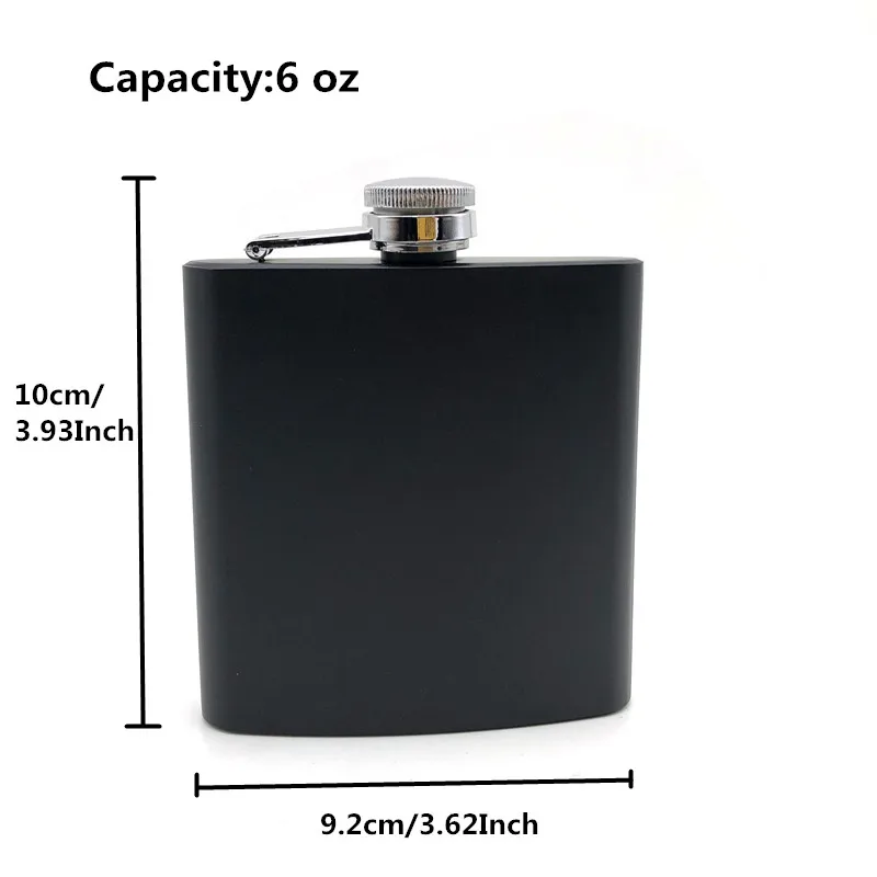 Lion - Flacon à hanche russe personnalisable, 6 Oz, 170ml, en acier inoxydable 304, gravé au ...