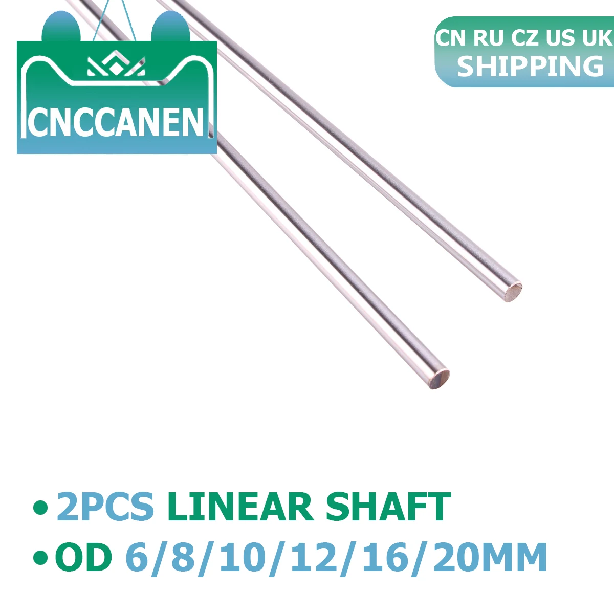 2PCS-Linear-Shaft-6mm-8mm-10mm-12mm-16mm-20mm-Cylinder-Liner-Rods ...