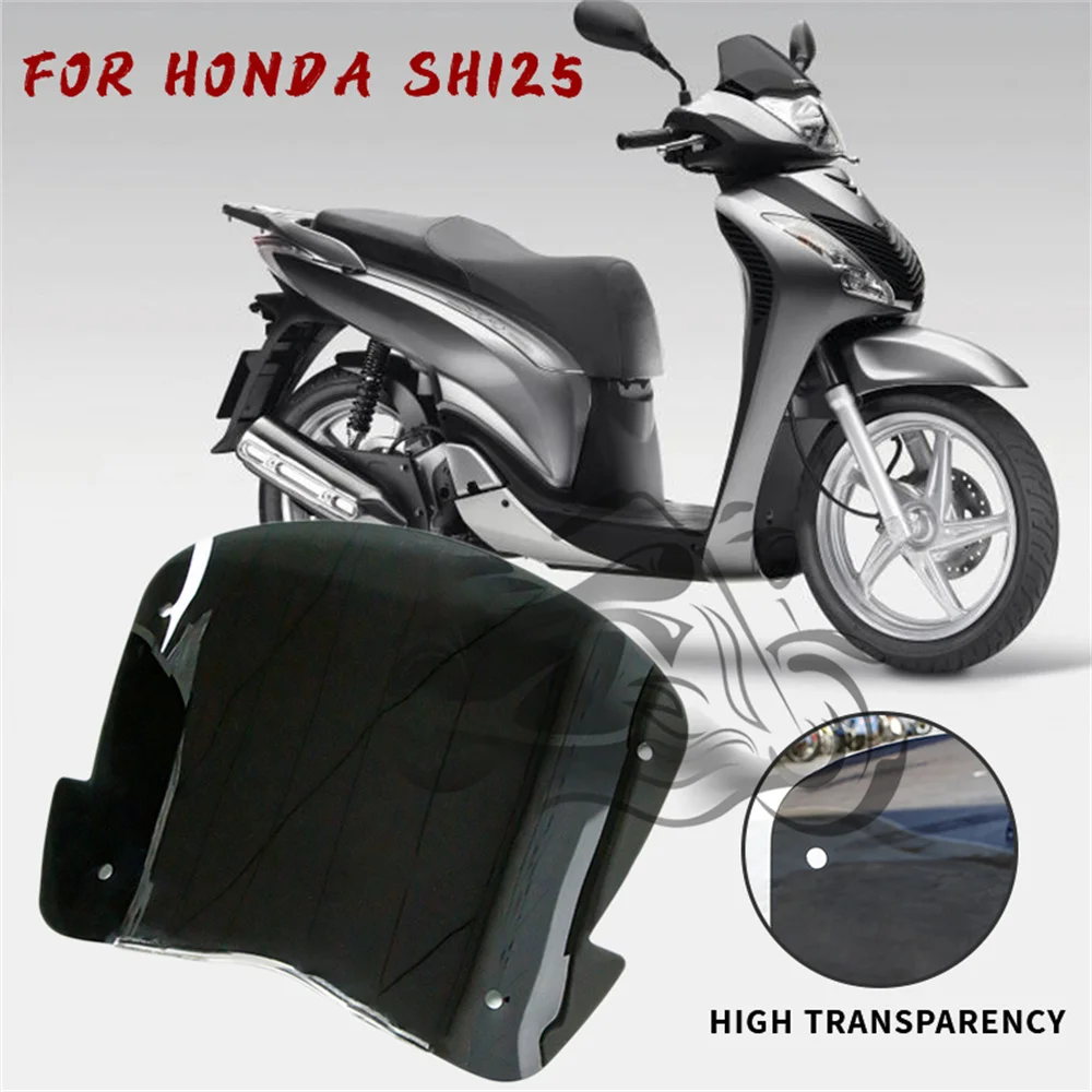 Clear-Black-Motorcycle-Windscreen-Windshield-Fit-For-Honda-SH125-SH150 ...