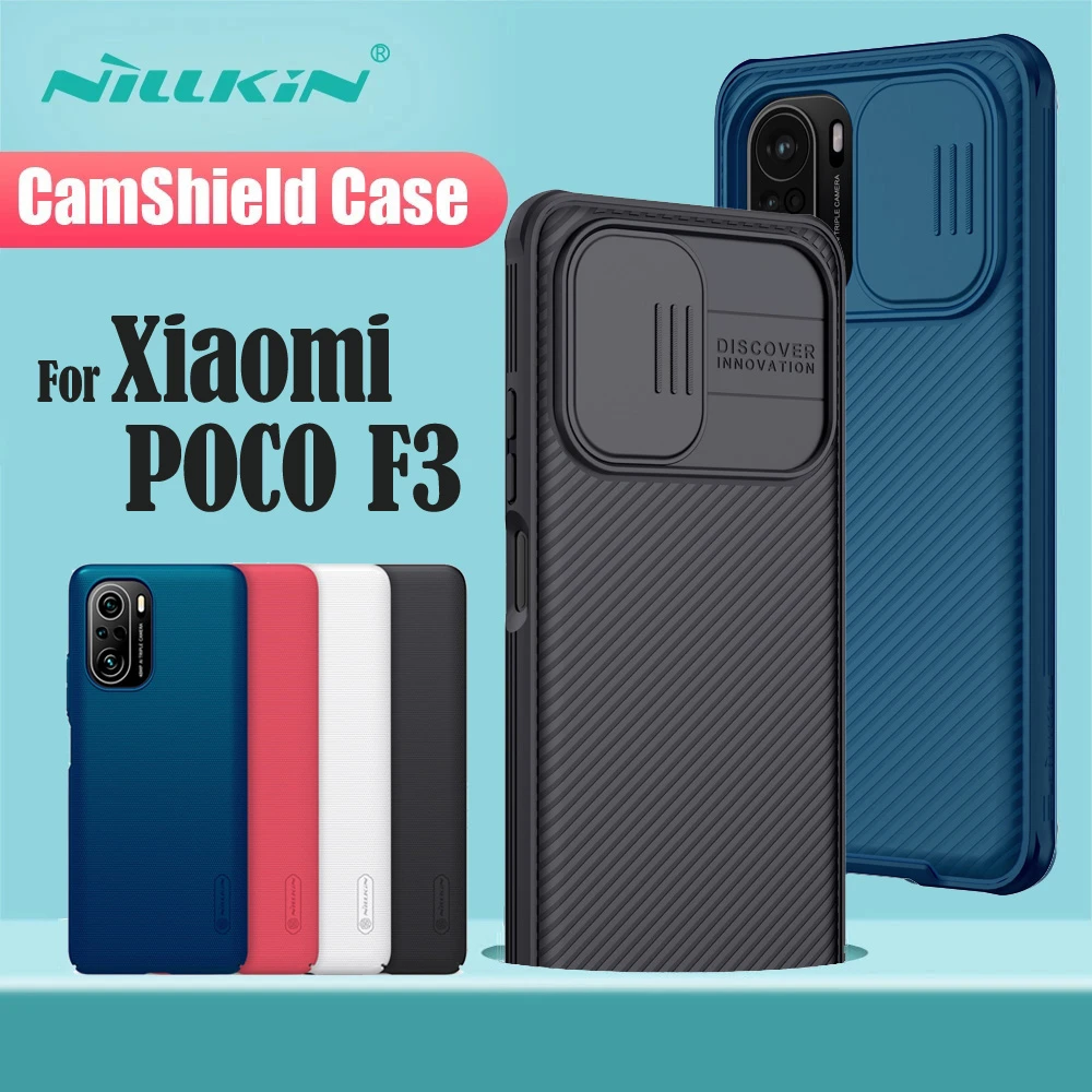 For Xiaomi Poco F3 Case NILLKIN CamShield Pro Slide Camera Cover Lens ...