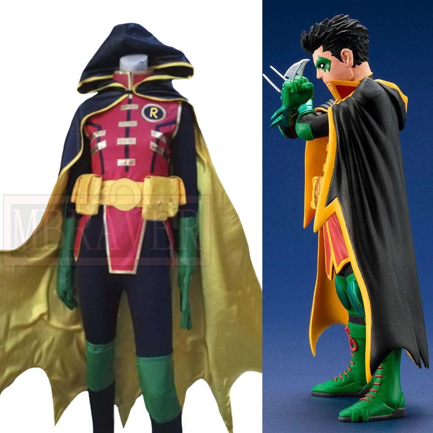 Superhero Young Justice Red Robin Tim Drake Damian Timmy Halloween ...