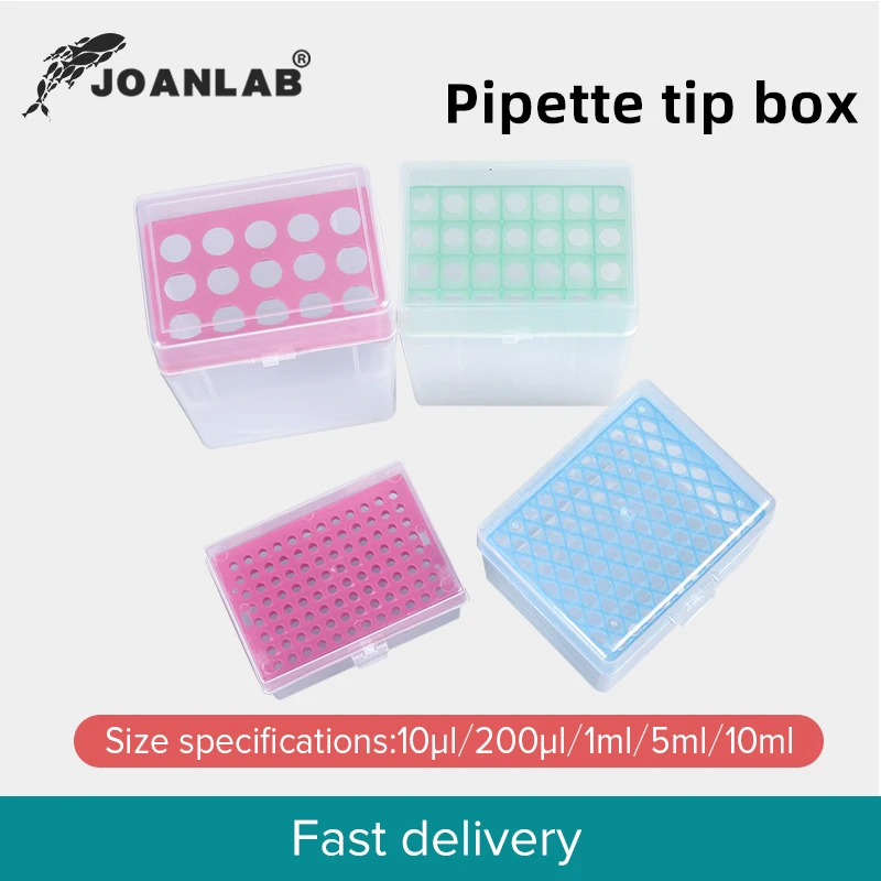 JOANLAB Laboratory Pipette Tip Box 10ul 200ul 1ml 5ml 10ml Micropipette ...