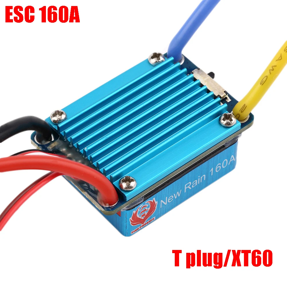 1pcs Waterproof Rc Boat 160a Esc 380 Brushed Motor Speed Controller ...