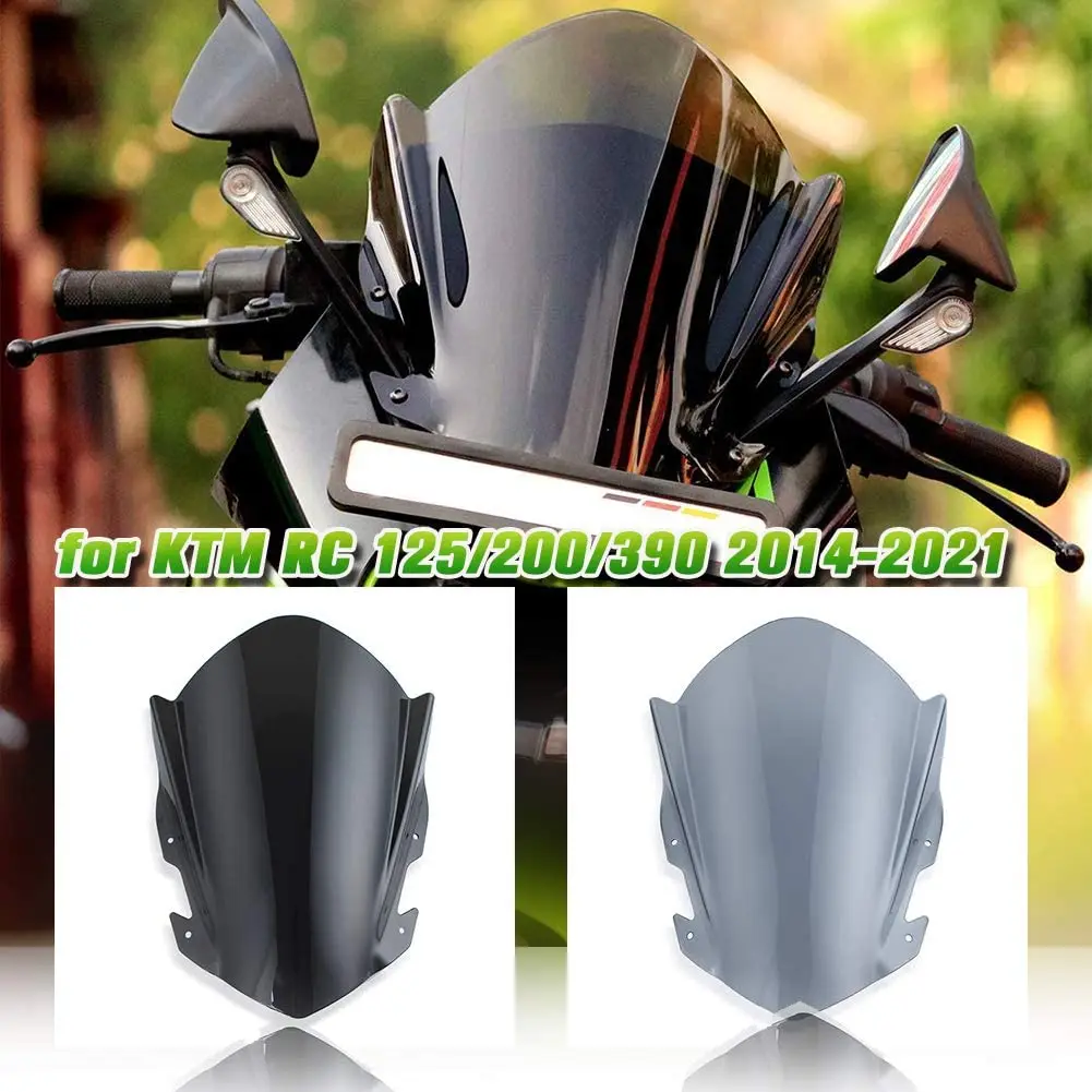 Windscreen-Windshield-For-KTM-RC-200-125-390-2014-15-2016-2017-2018 ...