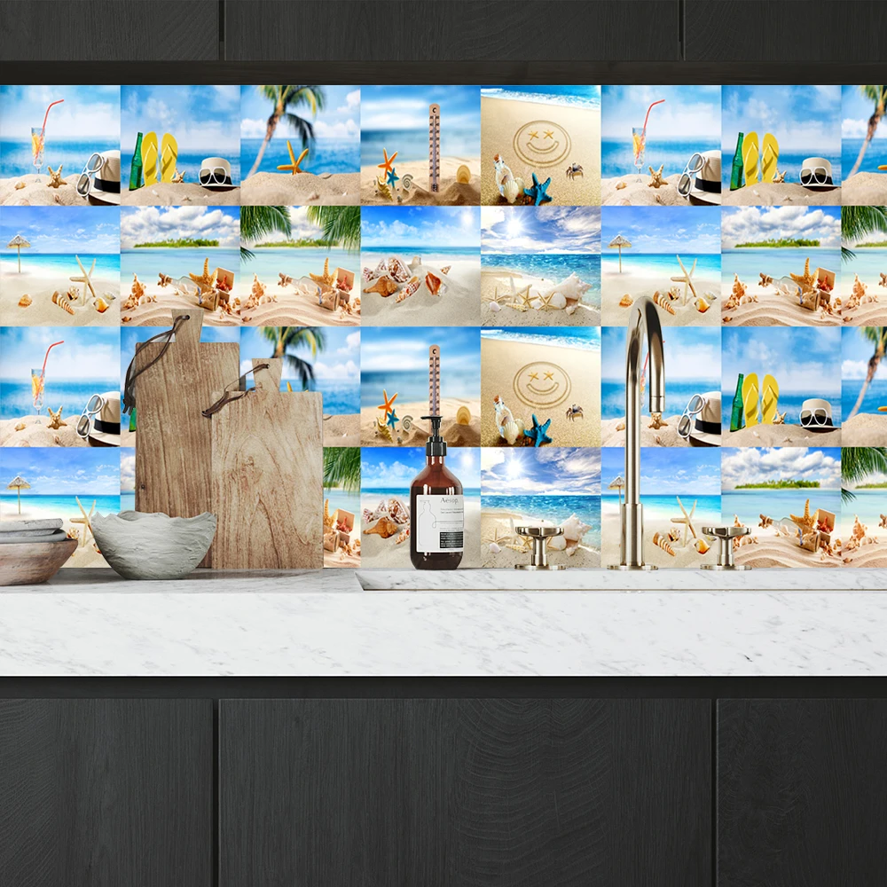 Beach Theme Tile Mural