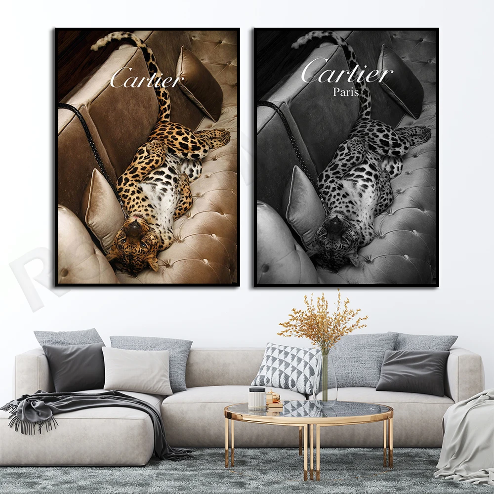 Leopard Print Letters Printable Poster