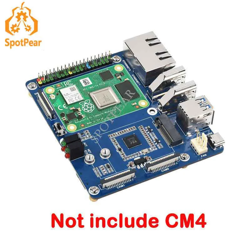 Raspberry-Pi-CM4-Compute-Module-4-Dual-Gigabit-Ethernet-5G-Placa-Base ...