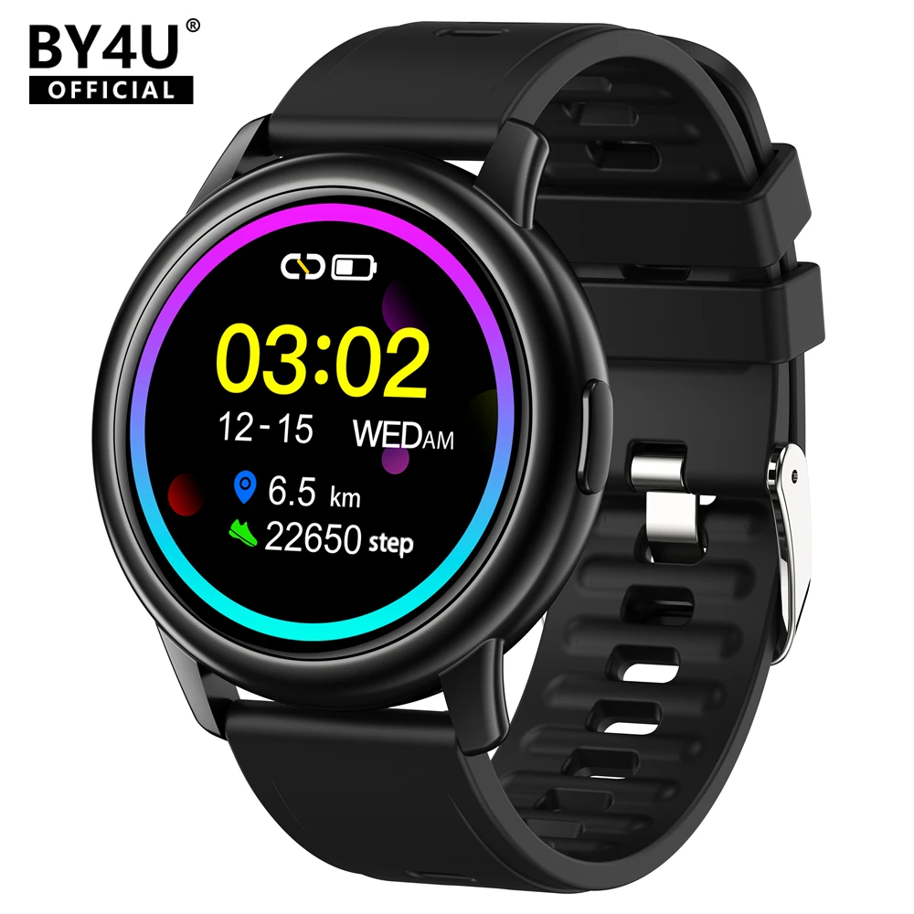 By4u s20 relógio inteligente unissex, smartwatch esportivo com ...