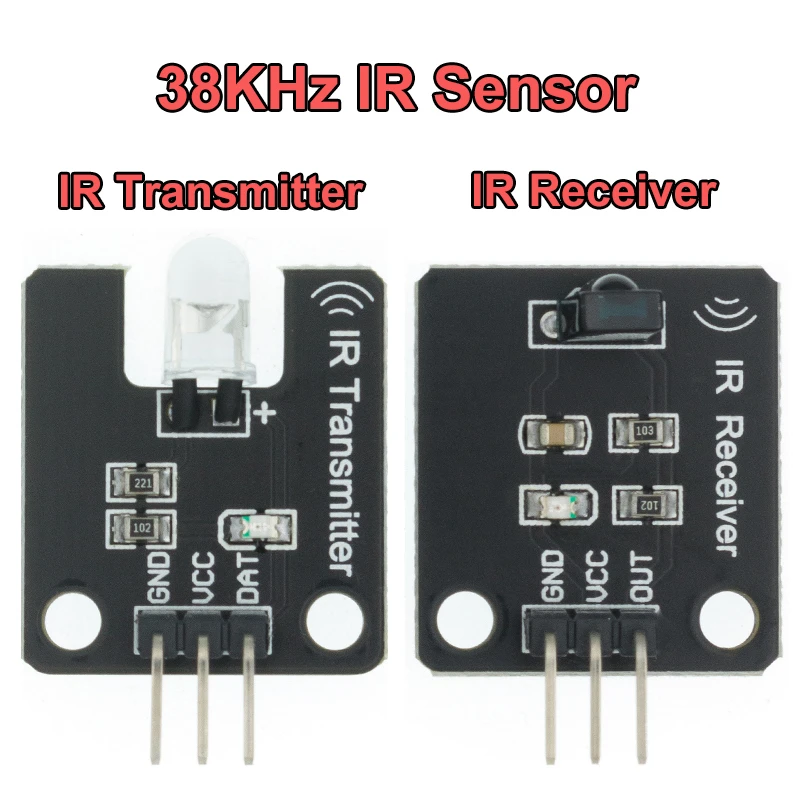 Ir Infrared Transmitter Module Ir Digital 38khz Infrared Receiver Sensor Module For Arduino ...