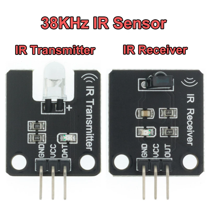 Módulo transmissor infravermelho ir digital 38khz módulo receptor ...