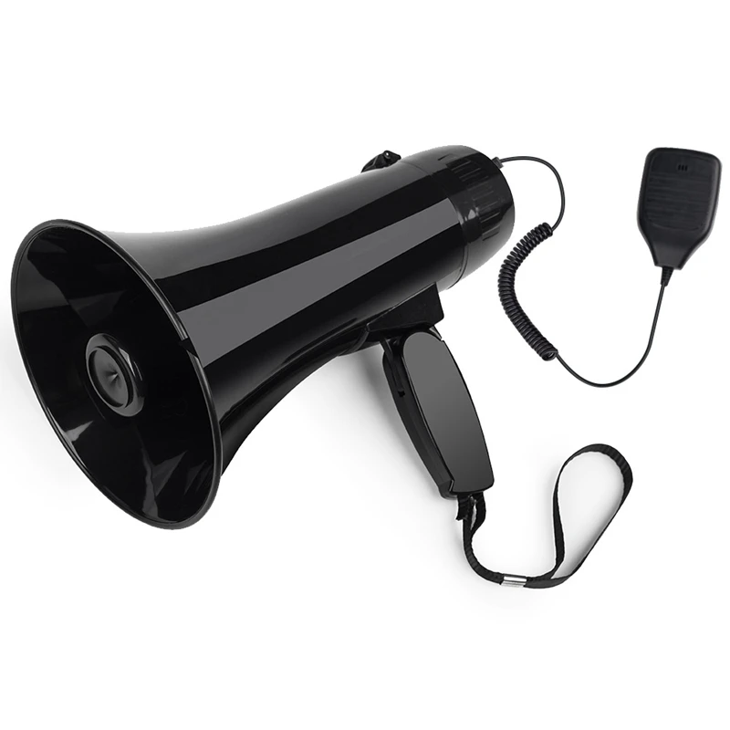 35-Watt-Power-Portable-Megaphone-Speaker-Bullhorn-Handheld-Microphone ...