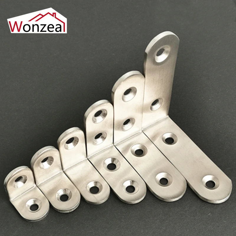 Thickness 2.5mm/3mm Practical Stainless Steel Corner Brackets L Shape ...