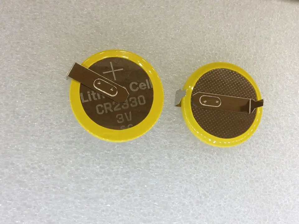2PCS/LOT CR-2330/HFN CR2330 With 180 degrees soldering foot 3V Li-ion ...