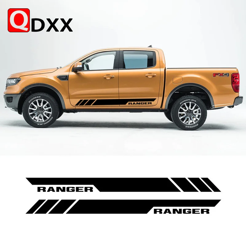 For Ford Ranger Pickup Trunk Car Door Side Skirt Sticker Auto Body ...