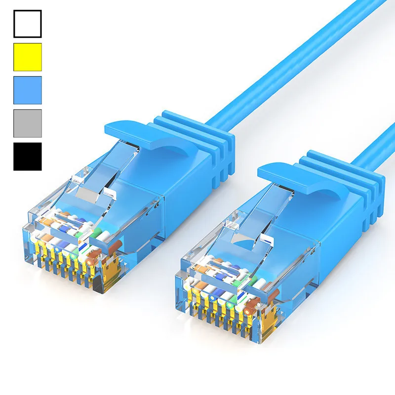 Cat6A Cabo Ethernet Gato ultrafino 6 UTP Router Cabo Patch Cable - Slim ...