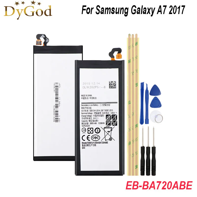 삼성 갤럭시 A7 2017 버전 A720 SM A720 A720F A720S 배터리 3600mAh 휴대 전화 교체 백업 배터리 ...
