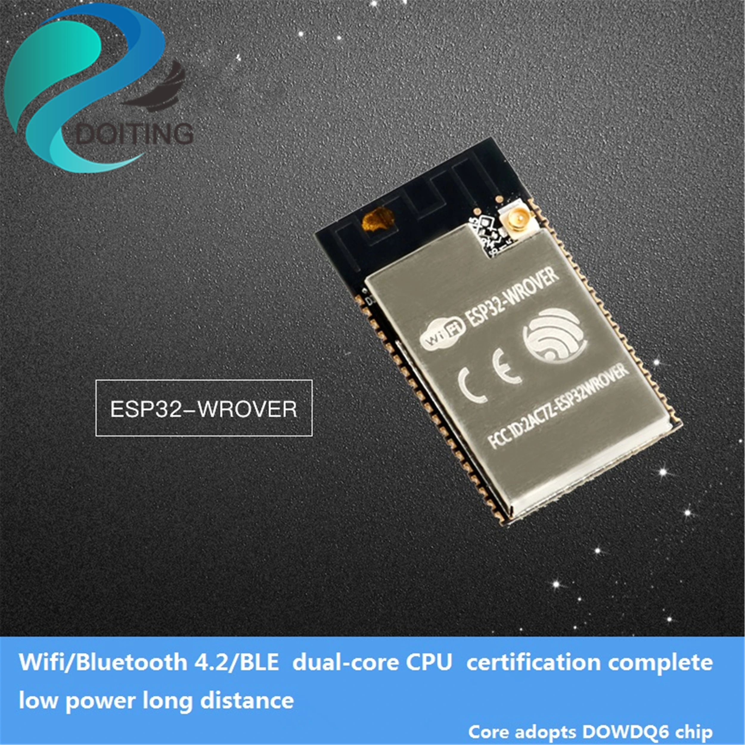 DOITING Módulo Wifi inalámbrico ESP32 WROVER, Bluetooth, WiFi, doble núcleo, PCB, versión IPEX ...