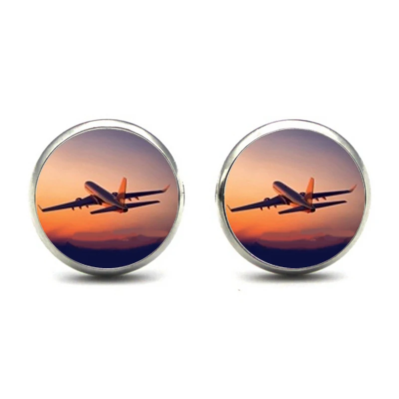 Bronze Stewardess Earrings | Airplane Fashion Earrings | Aviation Gifts ...