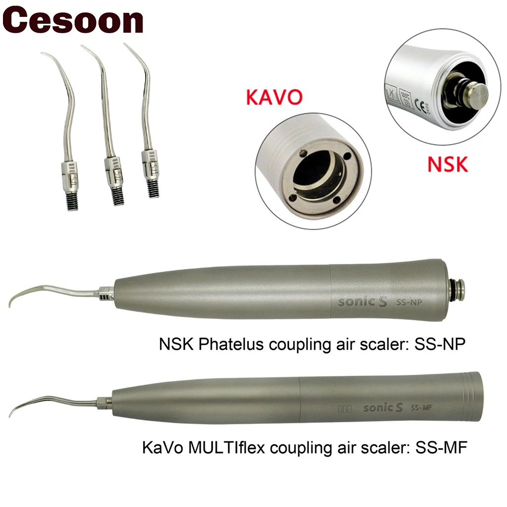 Sonic-S-Dental-Ultrasonic-Air-Scaler-Handpiece-NSK-Kavo-Coupling-With-3 ...