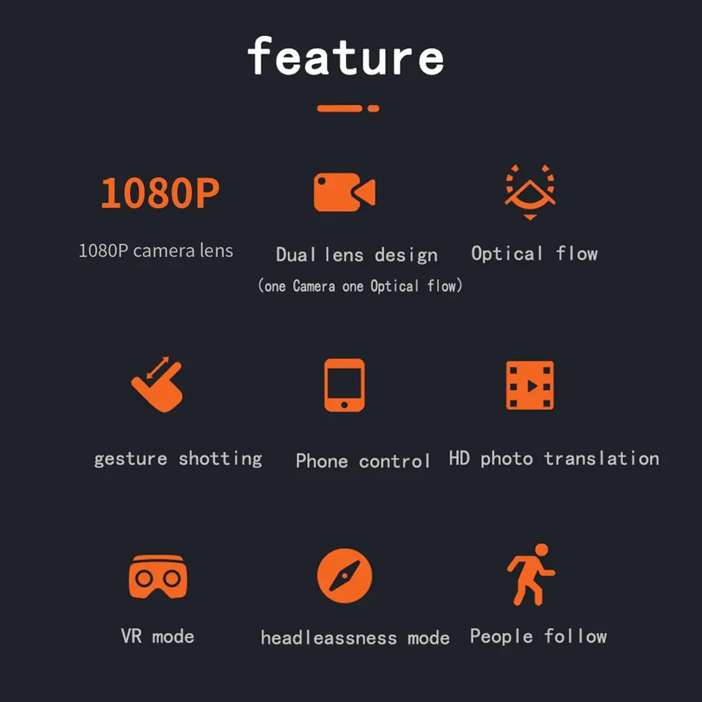 LANSENXI-NVO Радиоуправляемый Дрон 4K 1080P Квадрокоптер 2,4 ГГц WiFi ...