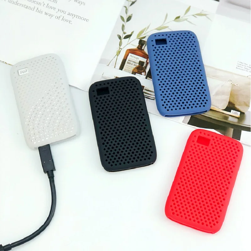 Soft Silicone Cover Protect Sleeve skin PSSD Case for WD My Passport ...