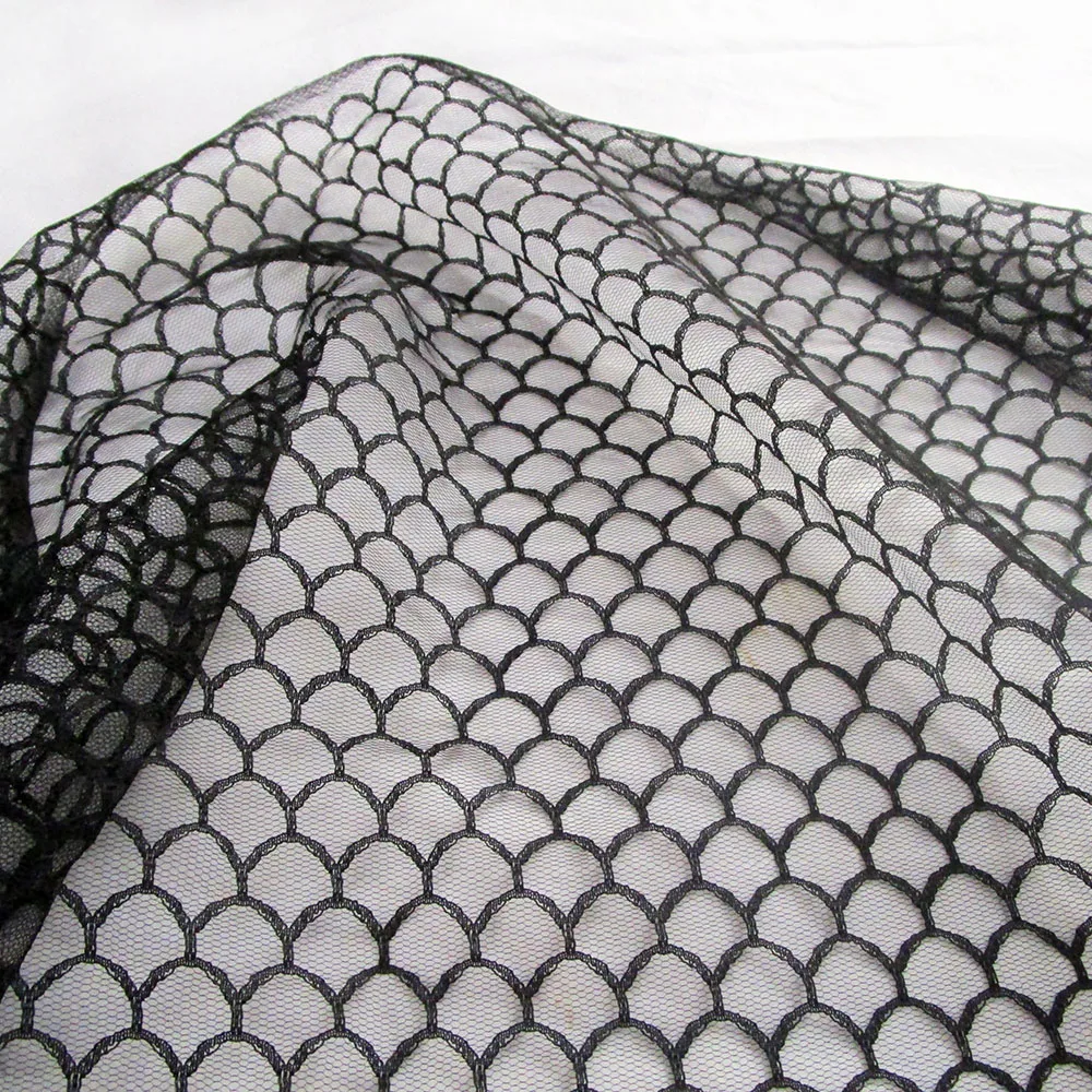 2023-New-Classic-Fish-scales-Tulle-fabric-French-designer-Sector ...