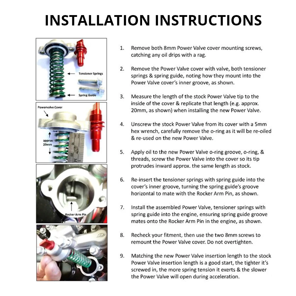 Power Valve Adjuster For Beta 250 300 RR 2013-2021 XTrainer 300 2015 ...