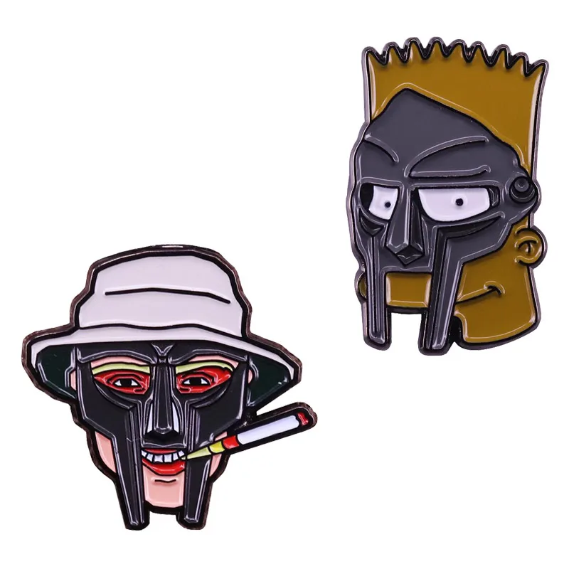 Enamel Fans Accessory | Mf Doom | Brooches - Enamel Pin Brooch ...