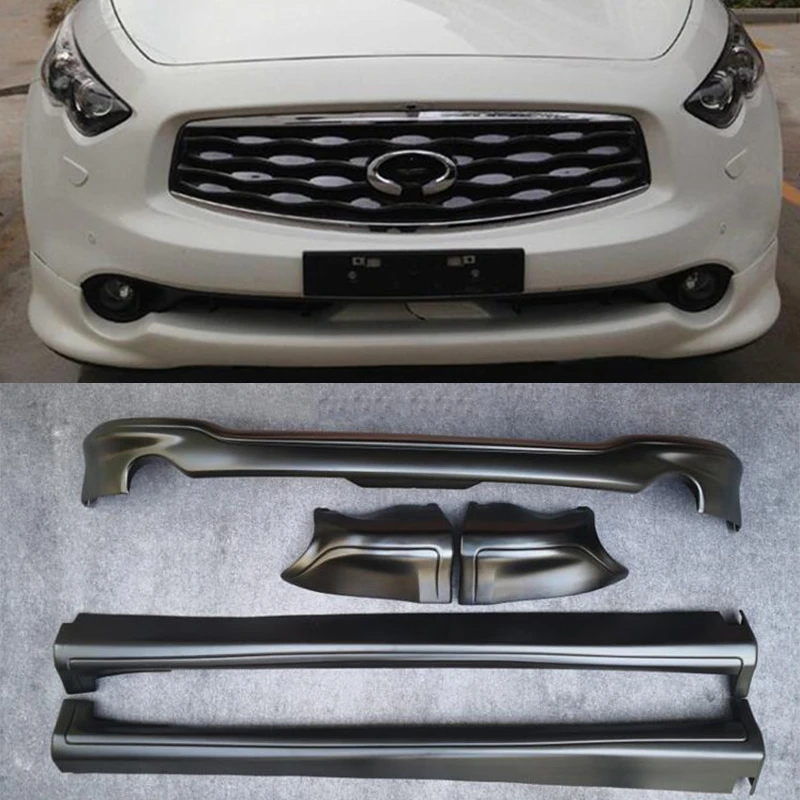 For Front Rear Bumper Lip Splitter Side Skirt Infiniti Fx35 Fx37 ...