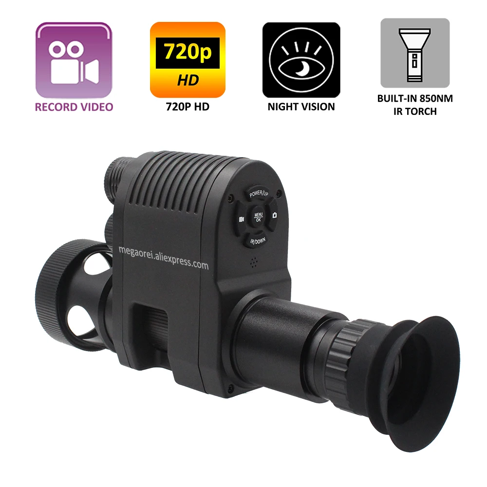 Megaorei 3 Integrated Night Vision Scope Monocular Goggles Telescope ...