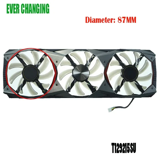 T129215SU 0.50A Graphics card fan For Manli GTX 1080 Ti GTX1080TI ...