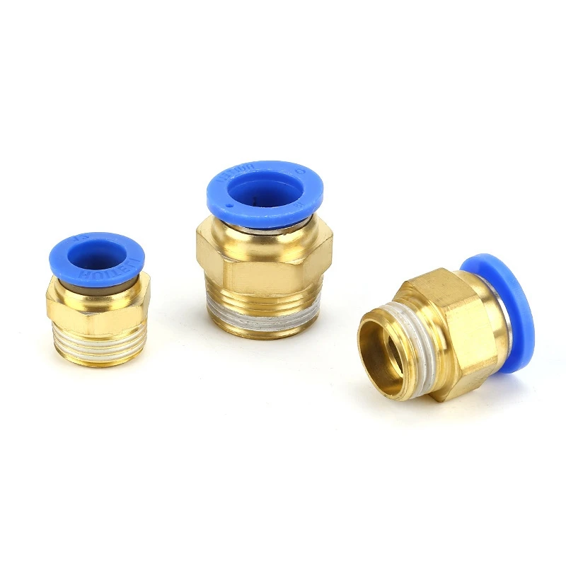 10mm Tube To M8 M10 M12 M14 M16 M20 Male Thread Straight One Touch Air ...