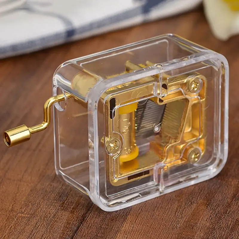 Transparent-Square-Music-Box-Exquisite-Acrylic-Music-Box-Baby-Children ...