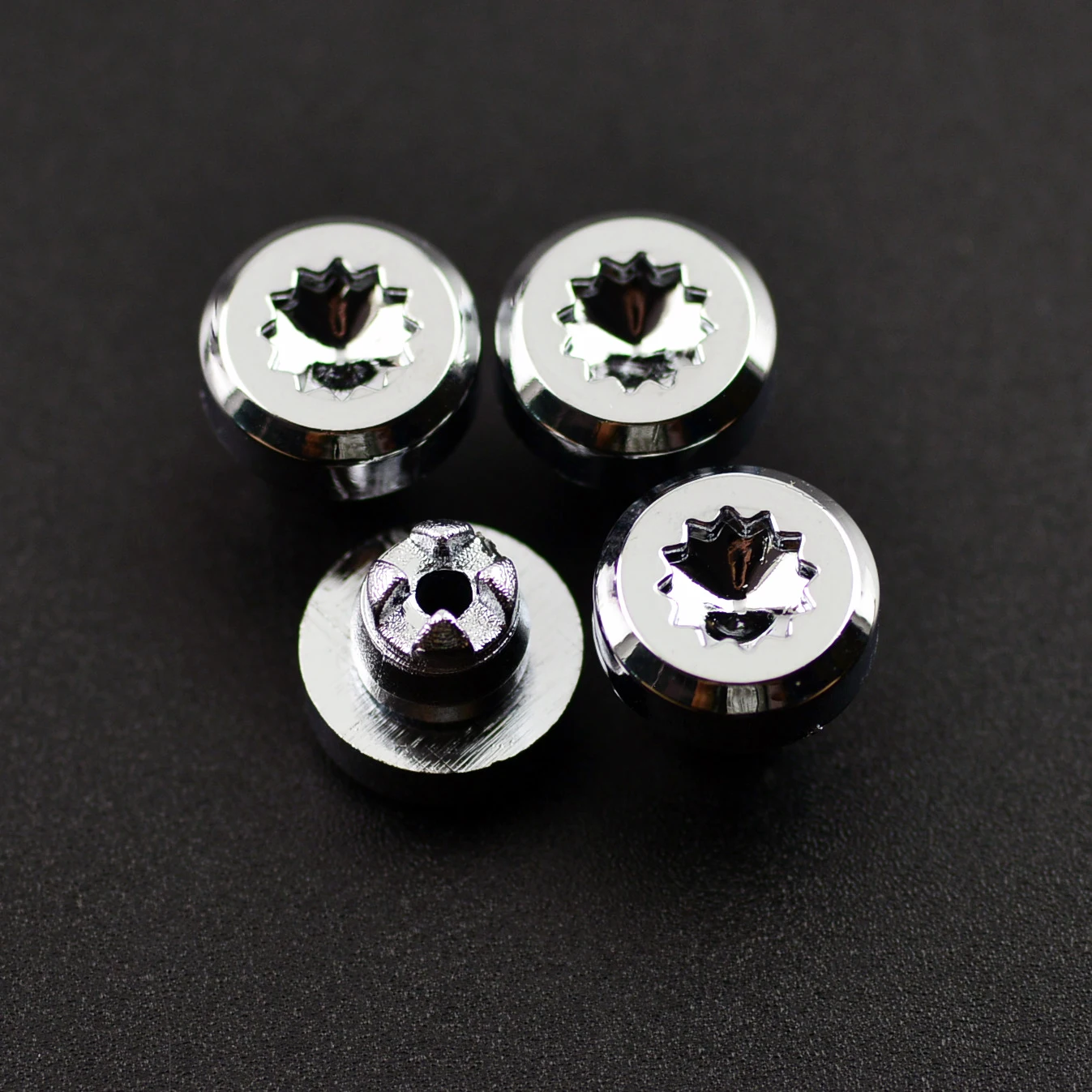 25 шт. 8 мм хром серебро универсальные колеса заклепки гайки Замена для ...