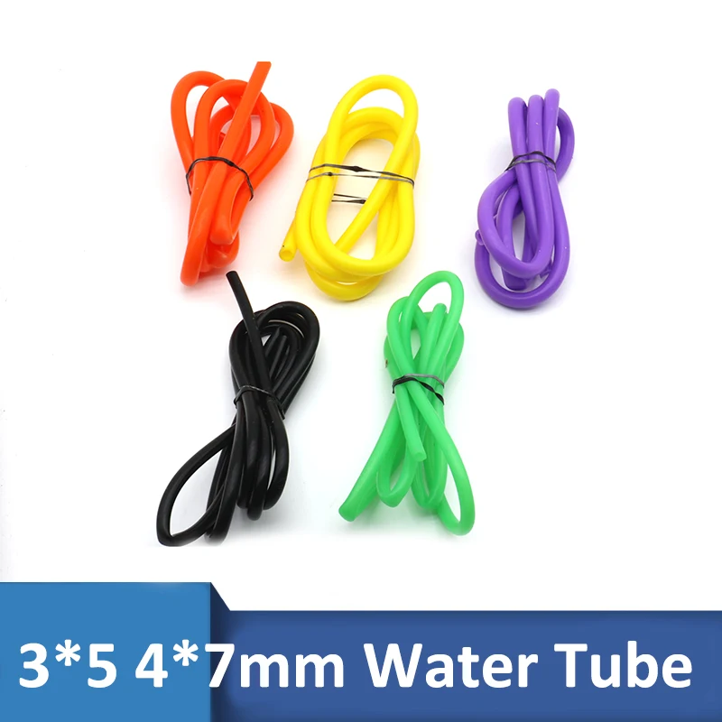 1M Heat Resistant Water Cooling Pipe 3*5mm 4*7mm Silicone Water Cooled ...