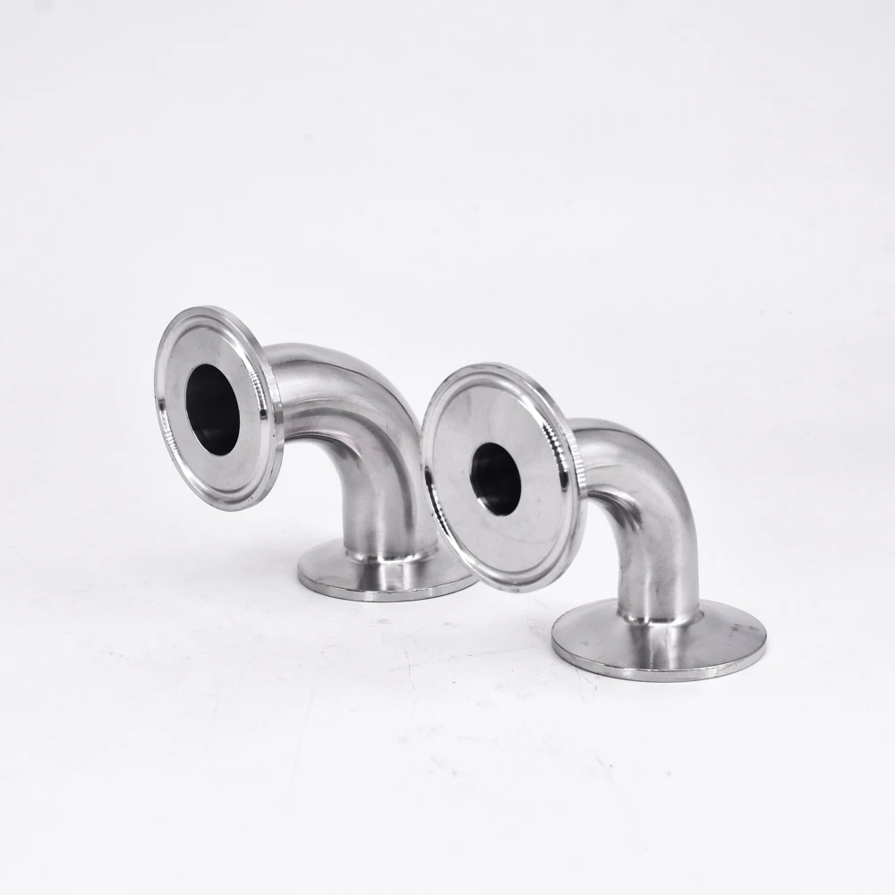 0.5" 1.5" 2" 2.5" 3" 3.5" 4" Tri Clamp 90 Degree Elbow SUS304 316L ...