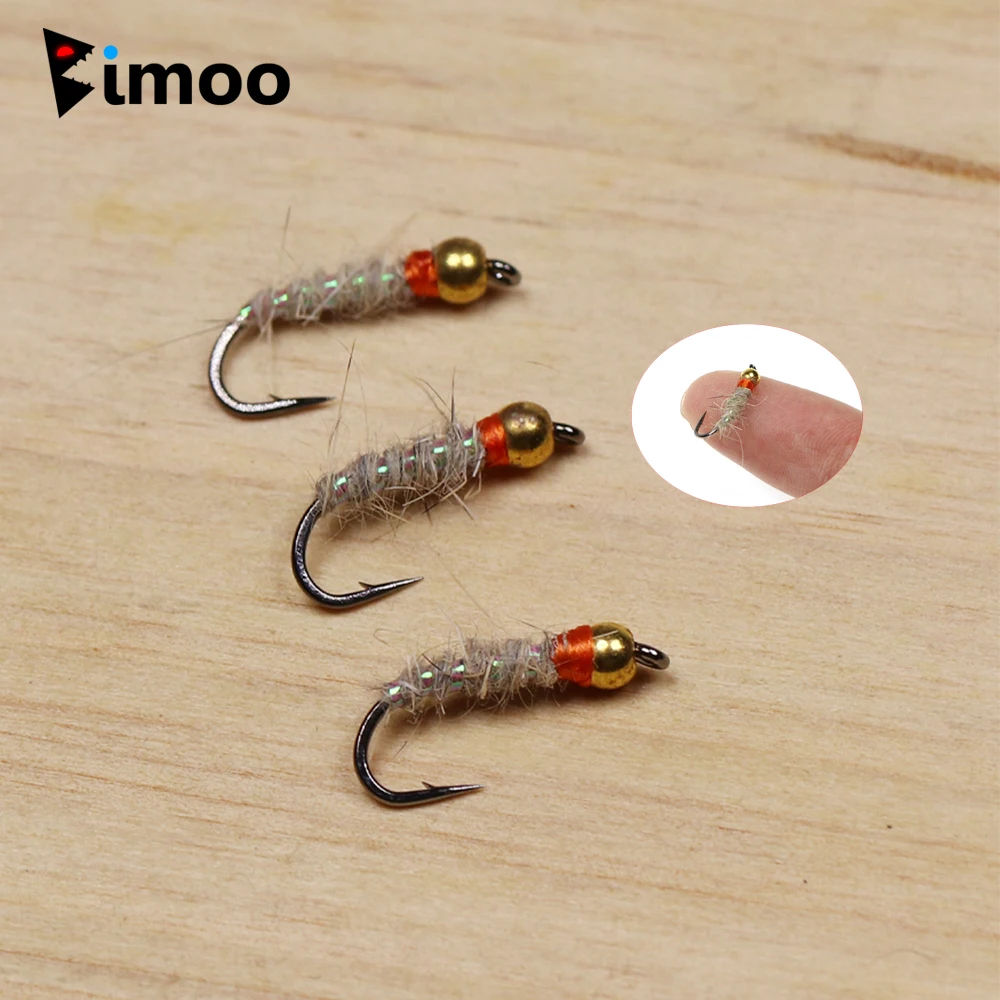 Bimoo-6PCS-Brass-Beadhead-Walt-s-Worm-Nymph-Fly-Mayfly-Larva-Caddis ...