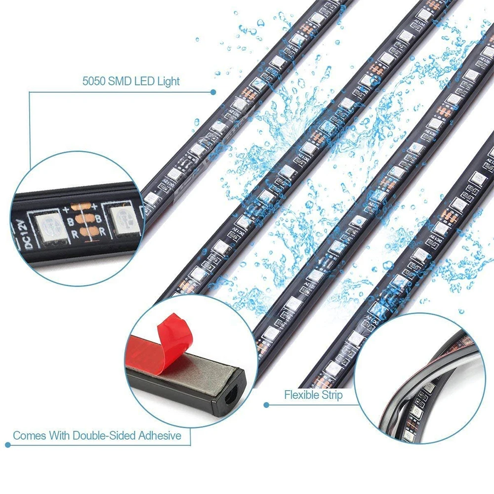 120 cm et 150 cm - Appliquer - Bande Lumineuse Néon Flexible à LED pour ...
