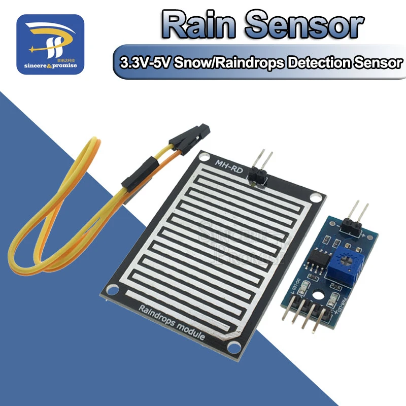 Dc 3.3v-5v Snow/raindrops Detection Sensor Module Dual Double Sided ...