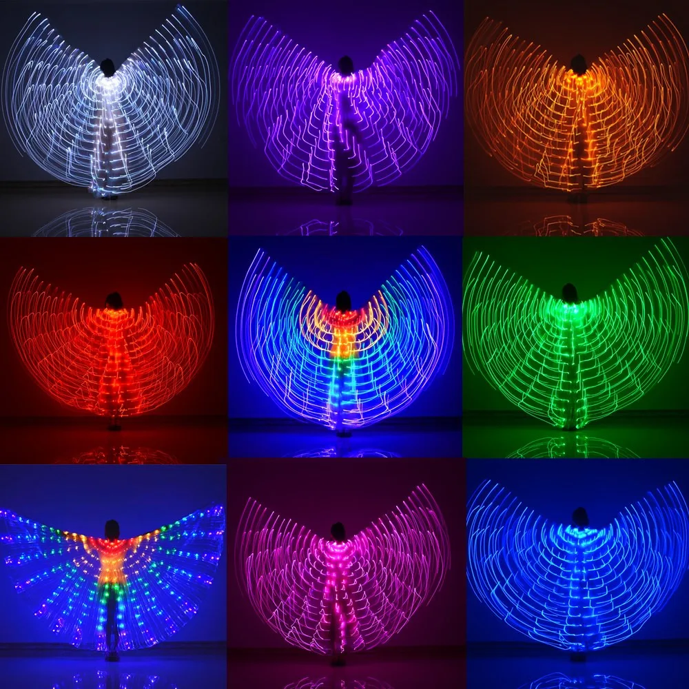 Led-Vleugels-Buikdans-Vleugels-Isis-Halloween-Vleugels-Prop-Shining-Led ...