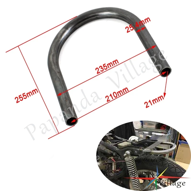 Cafe Racer Rear Seat Hoop Loop Frame | Motorcycle Rear Loop Cafe Racer ...