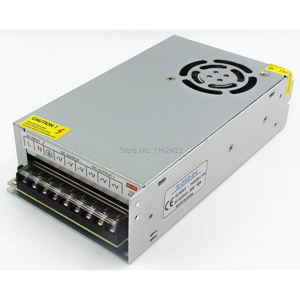S 250 24 250W 24VDC 10A single group switching power supply AC 110V ...