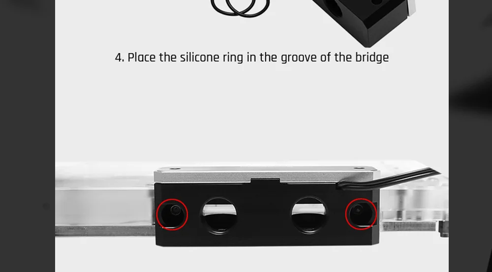 Barrowch FBQTS90-01, Digital Display Bridge For Barrow GPU Block ...
