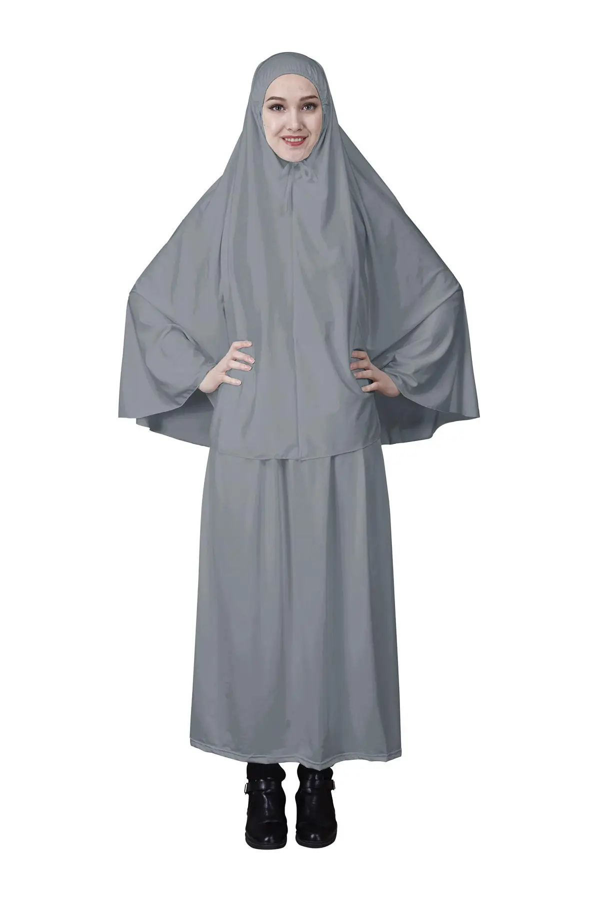 One Piece Prayer Outfit Muslim Women Prayer Garment Abaya Overhead