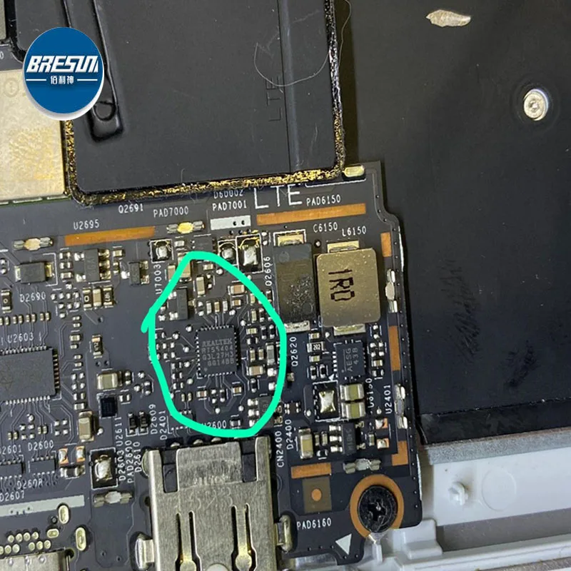 2 pièces utilisées pour le circuit intégré RTS5455 IC BO de la puce de ...