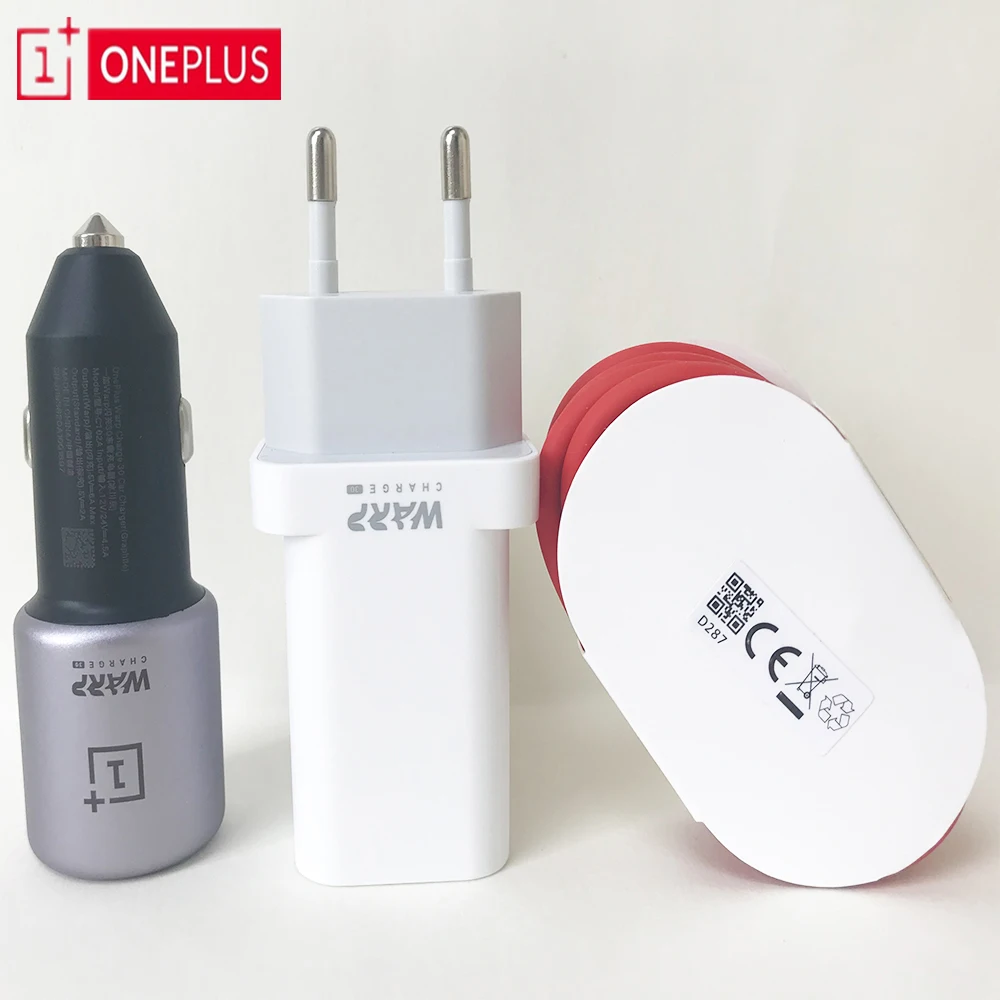 OnePlus 7T Pro Warp Car Charger 5V 6A Original Warp Fast Charging EU ...