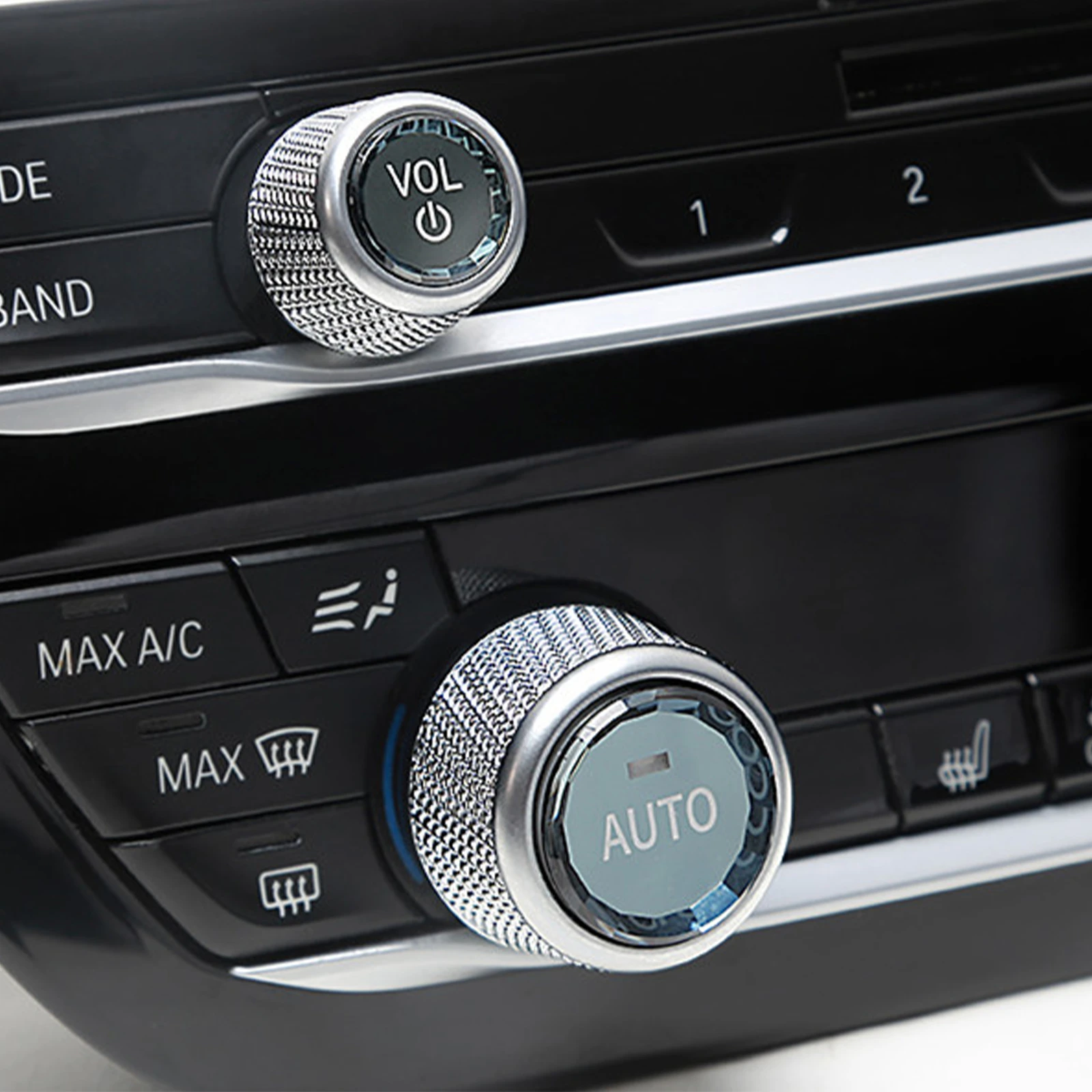 Crystal Car Styling Air Conditioning Buttons Switch Cover Stickers Trim ...
