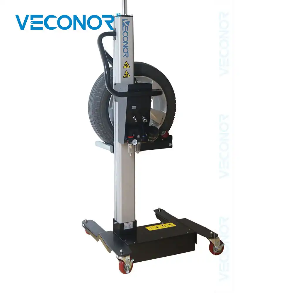 Pneumatic Mobile Wheel Lifter Air Tire Lifting Cart For Tire Storage ...